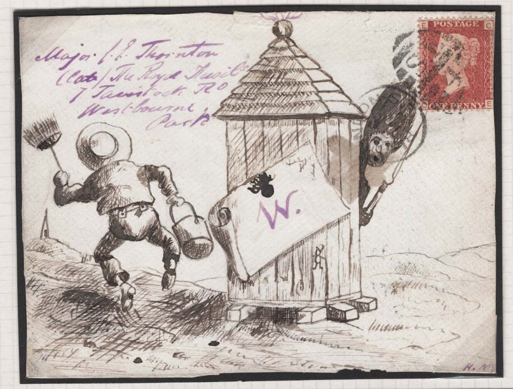 #339 GB 1878 1d red plate 177 fu on attractive 1878 hand-illustrated ...